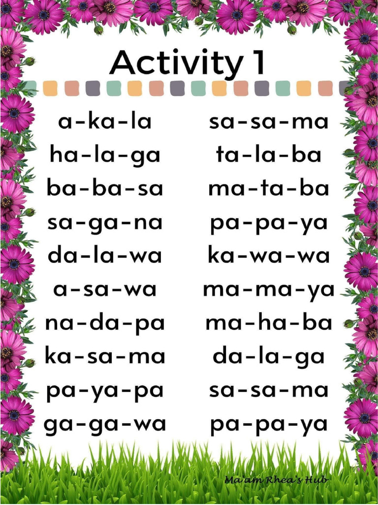 Reading Chart | PDF
