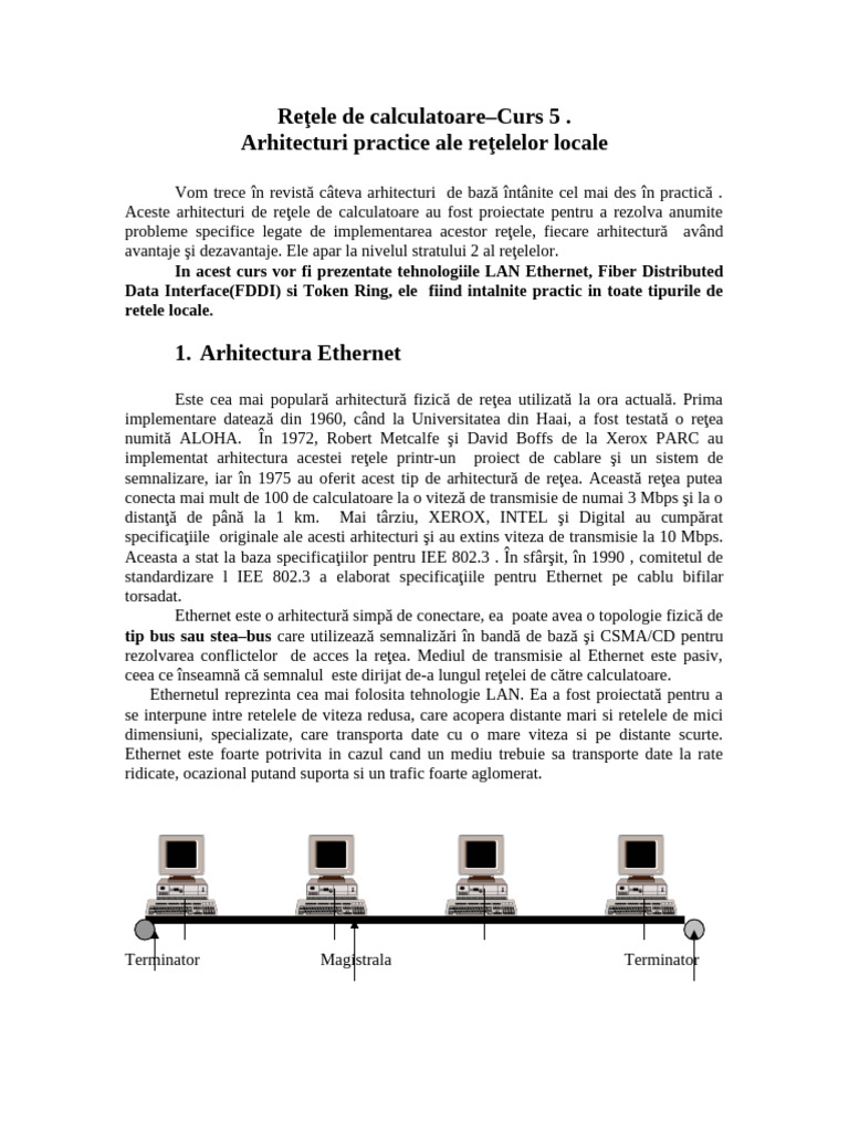 Curs5-Retele de Calculatoare-Arhitecturi Practice Ale Retelelor de Calc ...
