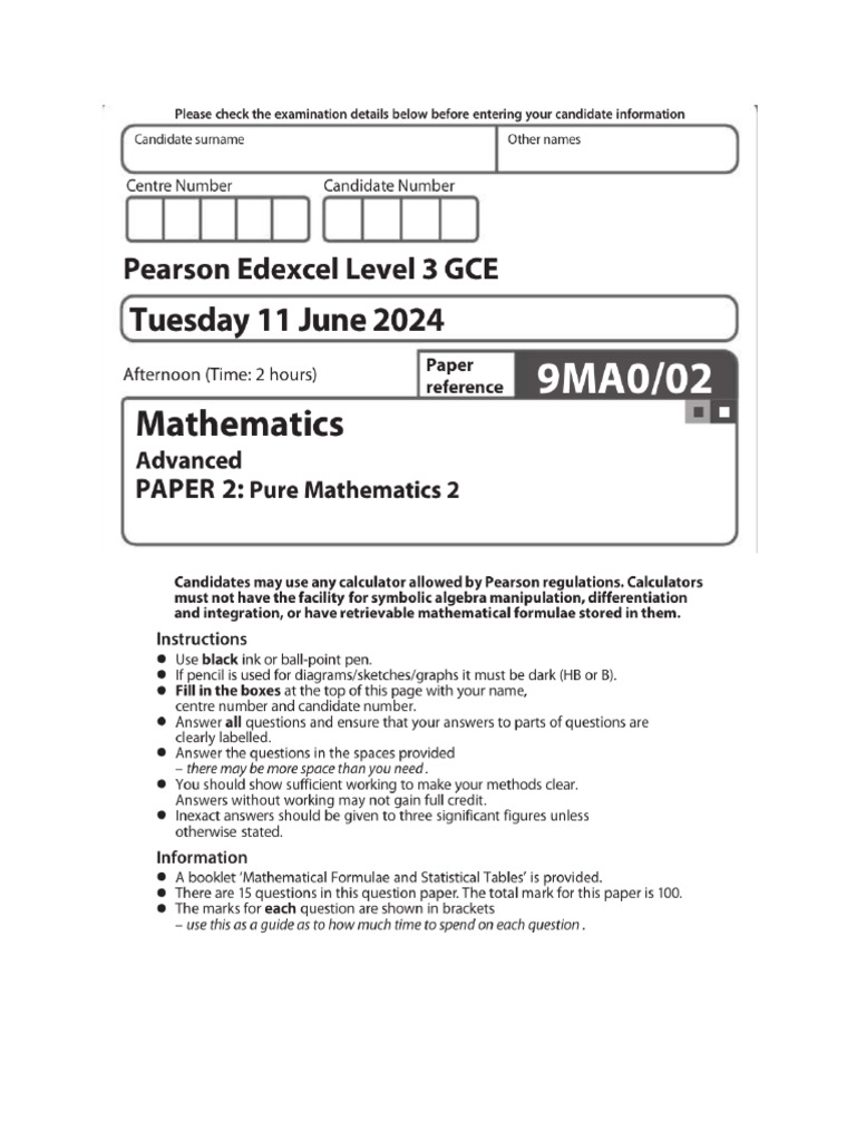 2024 Paper 2 - 1 | PDF