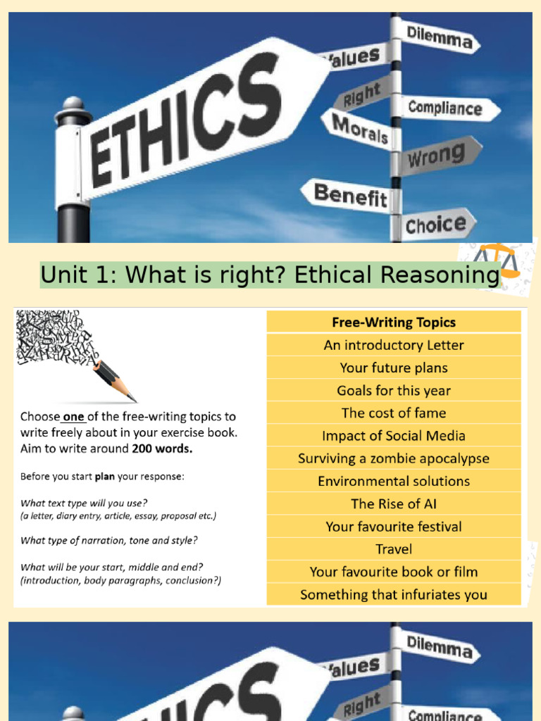 FY3 Unit 1 - Ethical Reasoning - Proficient | PDF