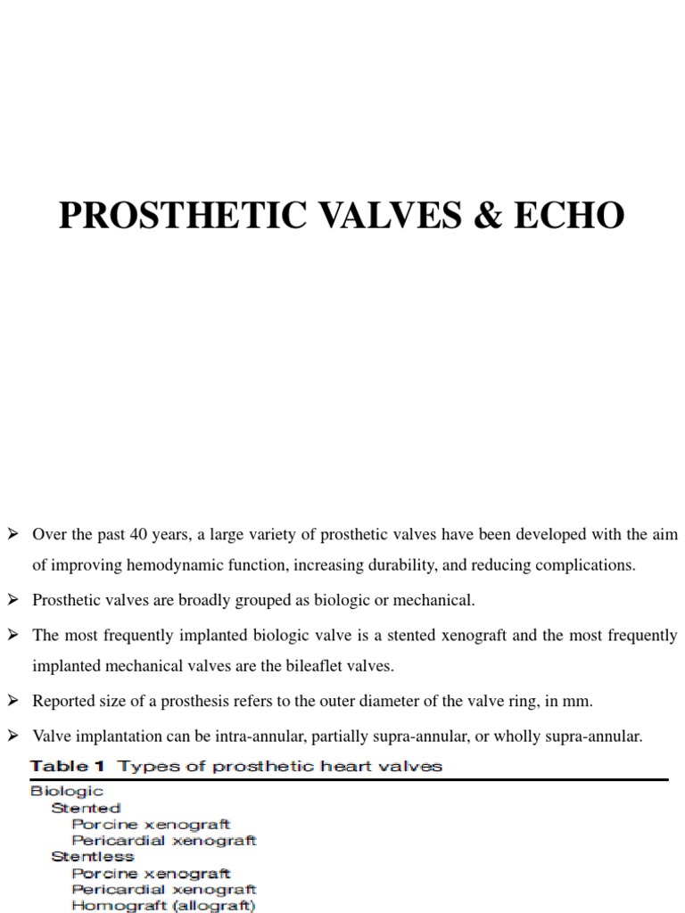 Prosth Valves | PDF | Heart Valve | Heart
