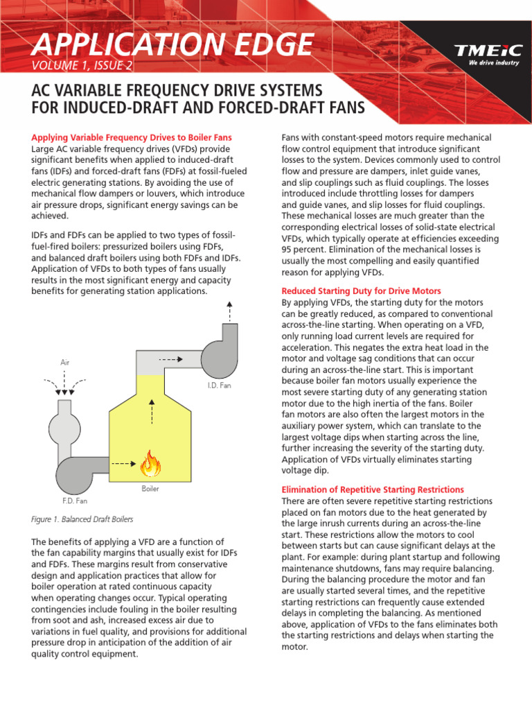 Application Edge Volume 1 - Issue 2 AC VFD For ID - FD Fan | PDF