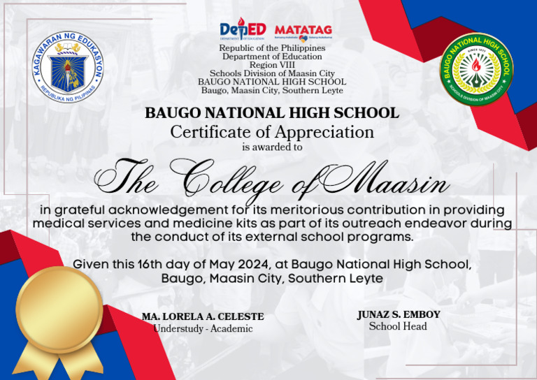 Matatag Certificate | PDF