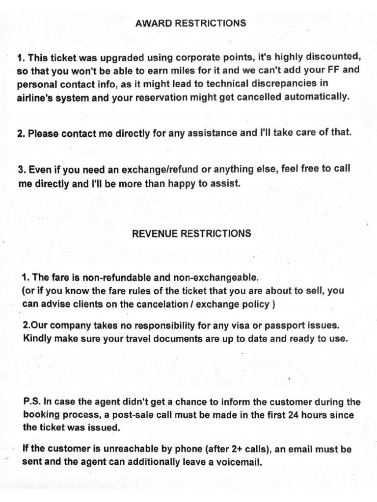 Award Restrictions and Revenue | PDF