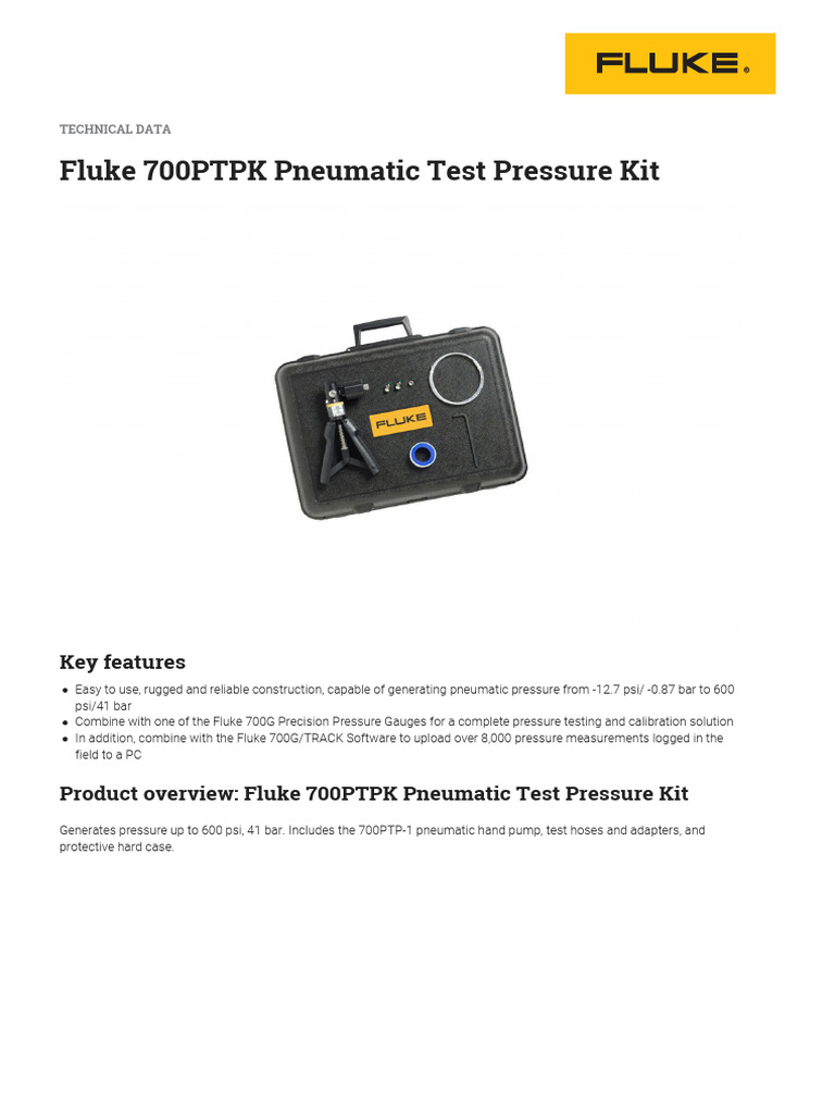 Fluke 700PTPK | PDF