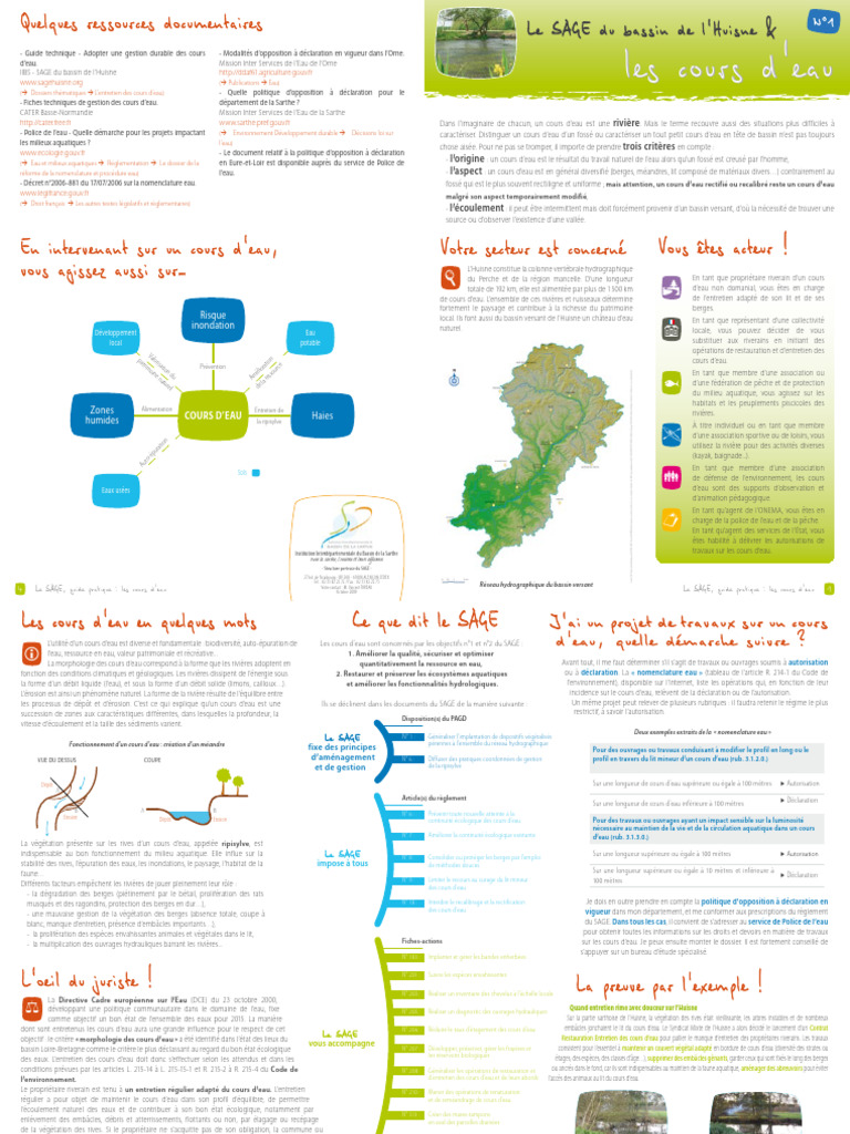 Fiche SAGE Et Cours Eau | PDF
