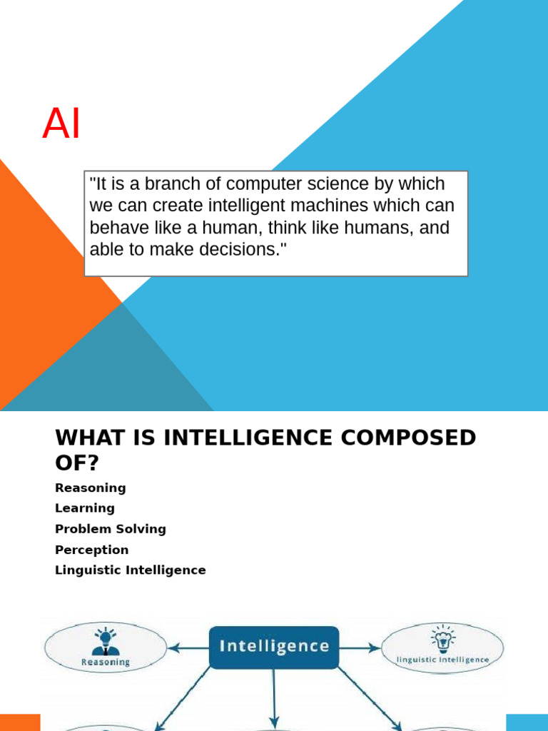 AI Intro | PDF | Artificial Intelligence | Computers