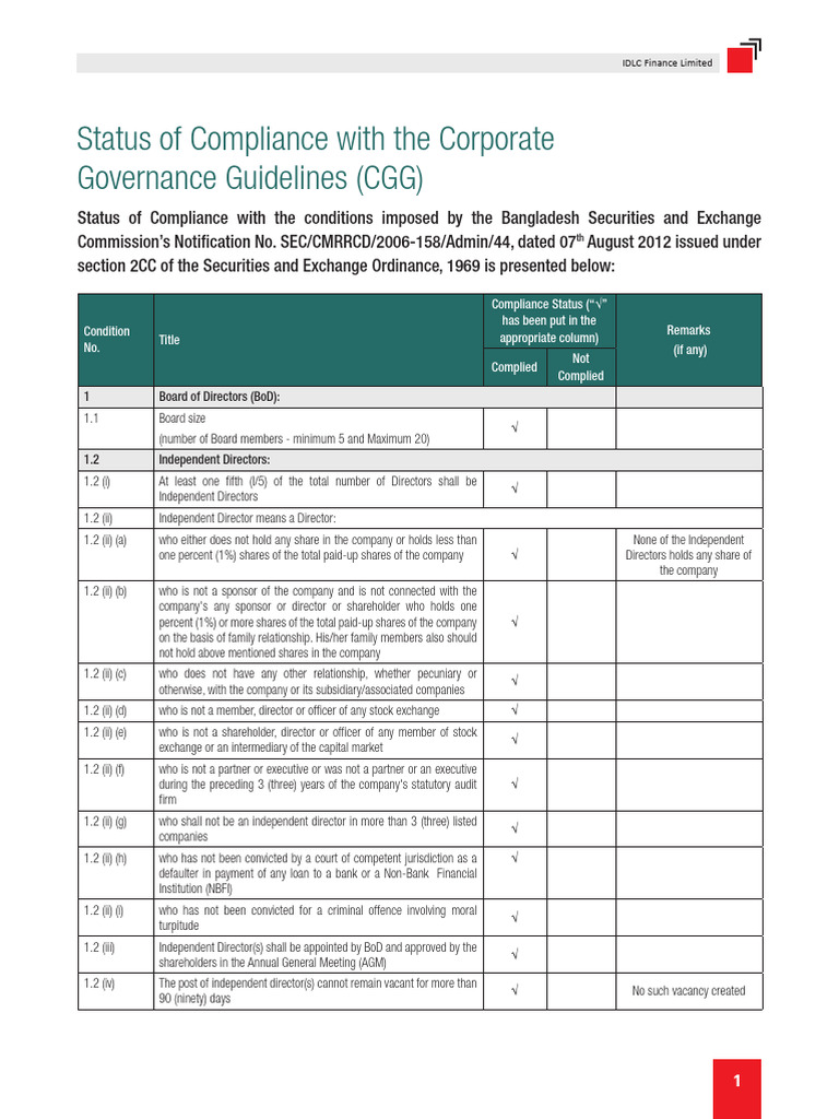 CG Check List 2014 428504 | PDF