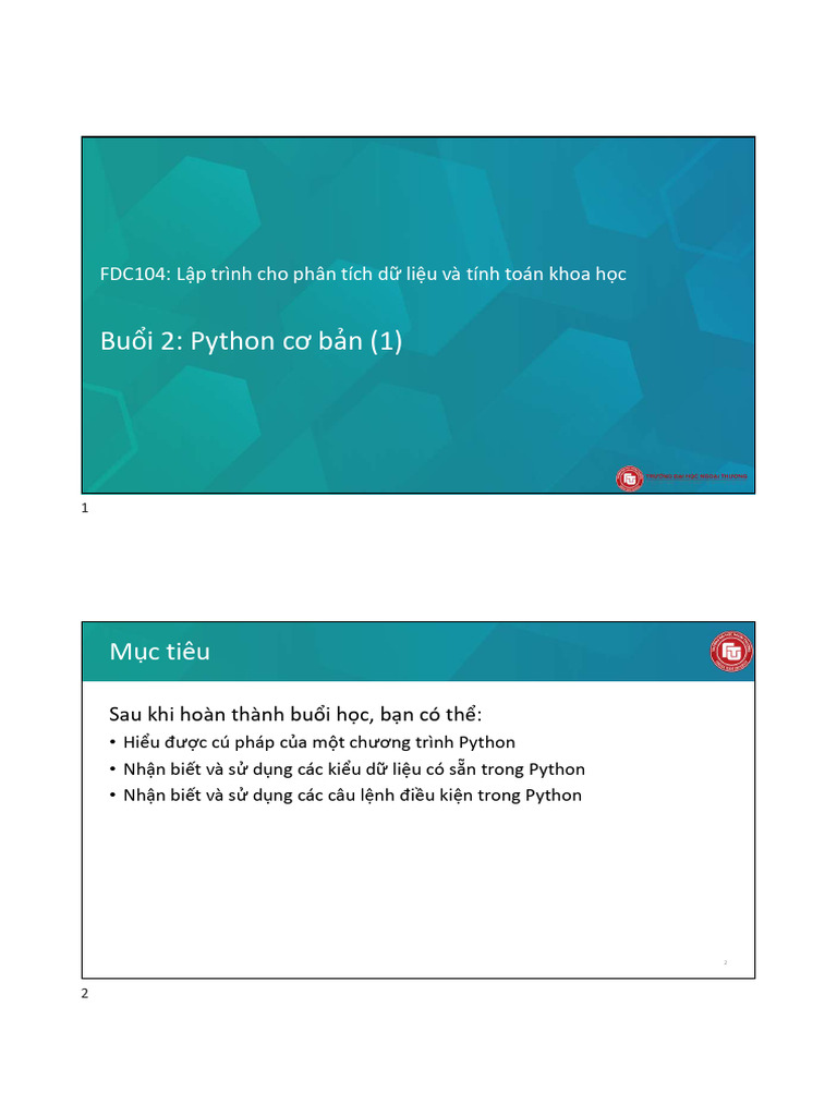 Lecture 2 Python Basics 1 for Student | PDF Lecture 2 Python Basics 1 for Student | PDF