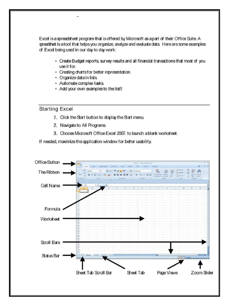 MS Excel Introduction and Beams Problem-1-8 | PDF