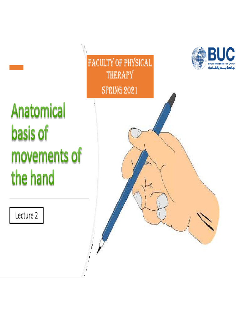 2-Movements of the Hand | PDF