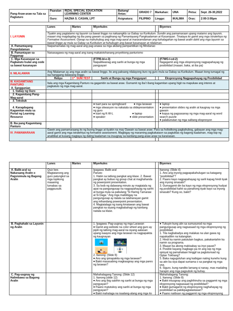 5thW Q1 DLL FIL7 CASAN | PDF