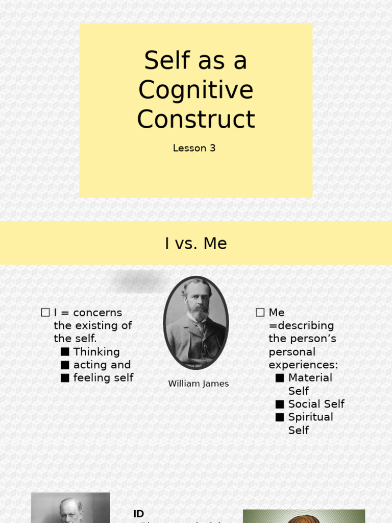 Self As Cognitive Construct | PDF