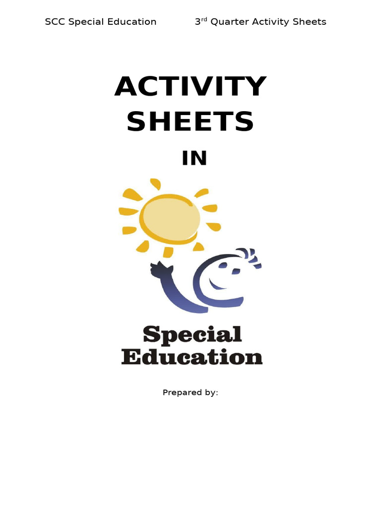 SPED Activity 3rd 1 | PDF
