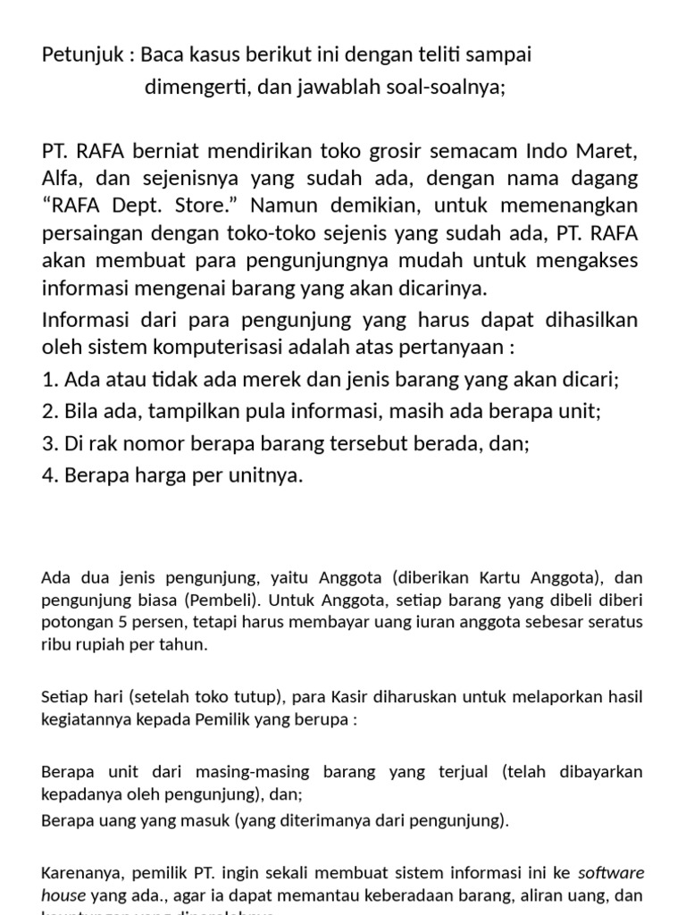 Pertemuan 10 Studi Kasus DFD | PDF