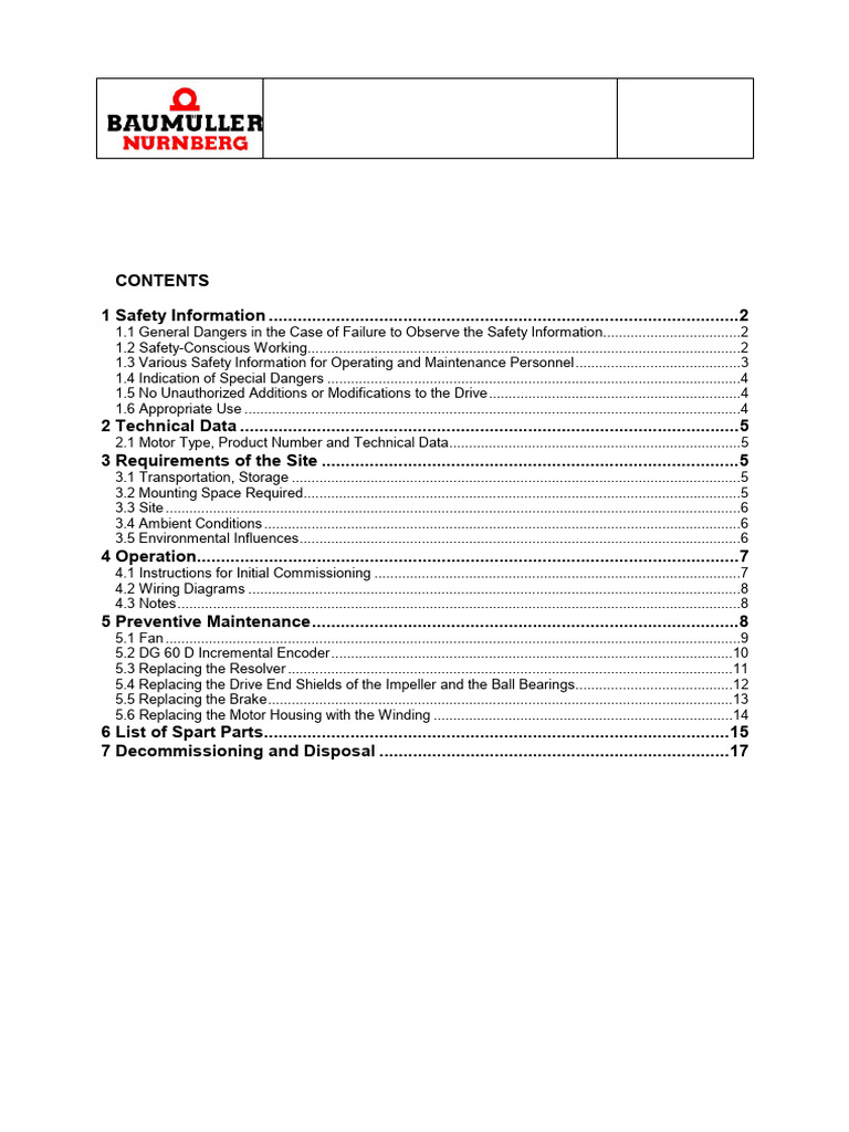 Baumuller DS-DSO 540V TAM00532 | PDF