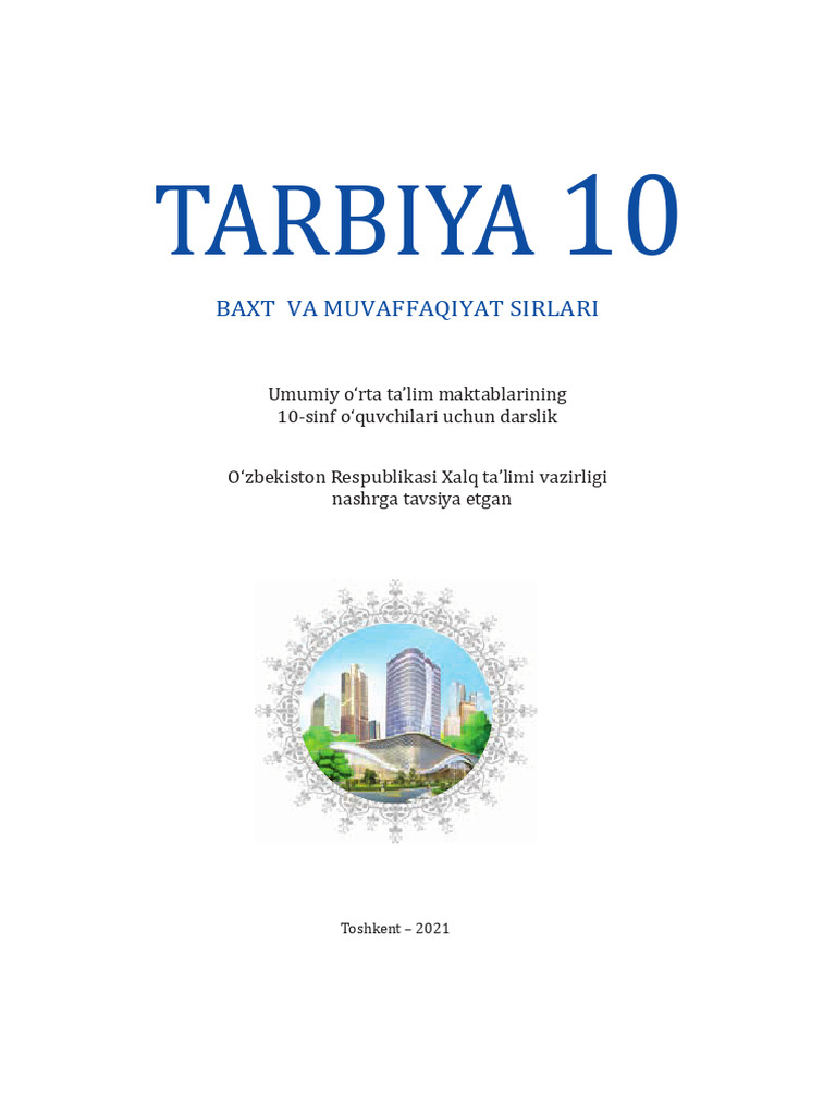 Tarbiya Darsligi 10-Sinf | PDF