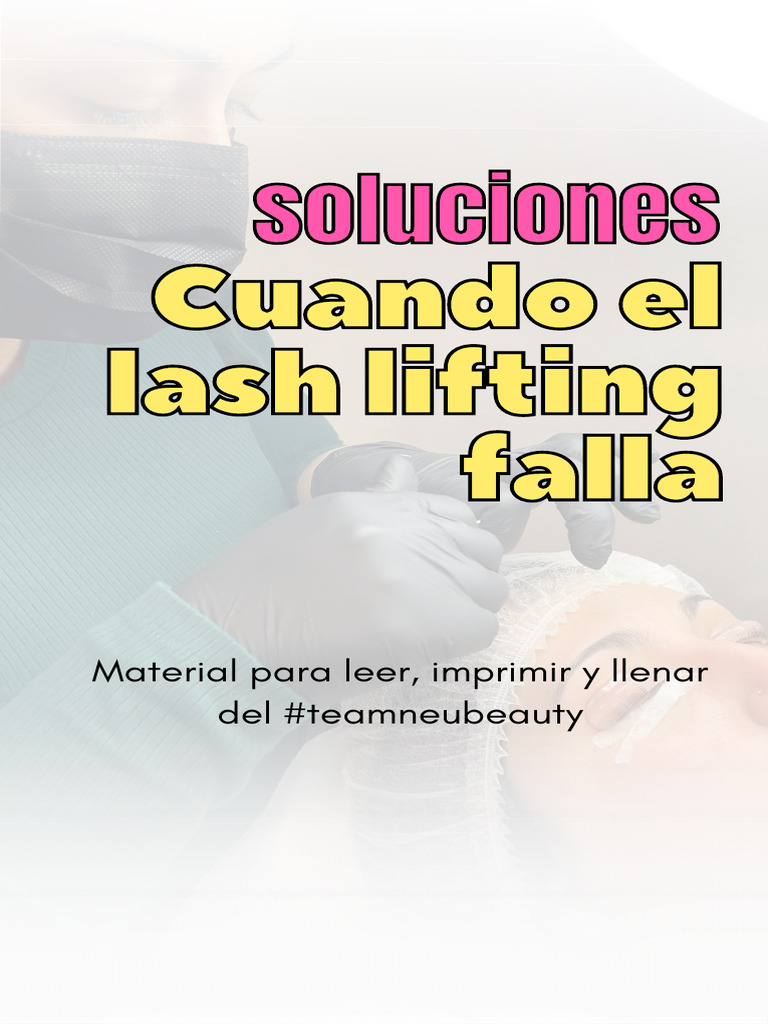 Material SOLUCIONES LASH LIFTING | PDF