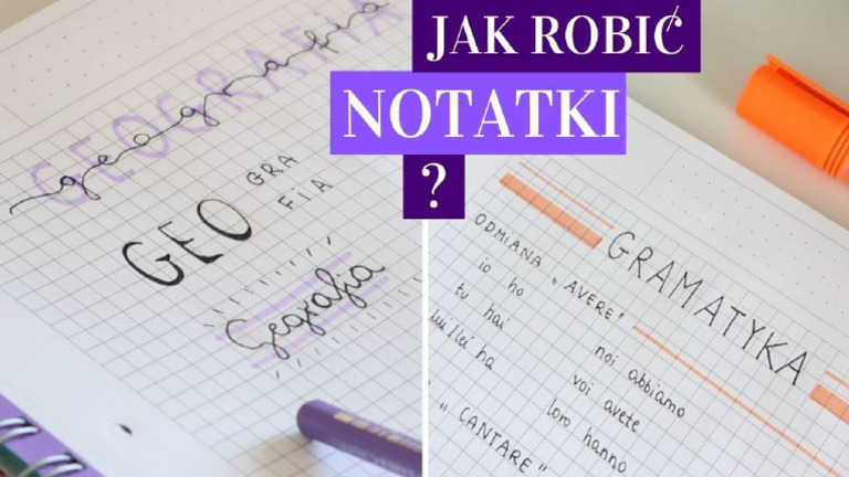 Zuzia Stańczak YT Miniatórka Ładne Notatki | PDF