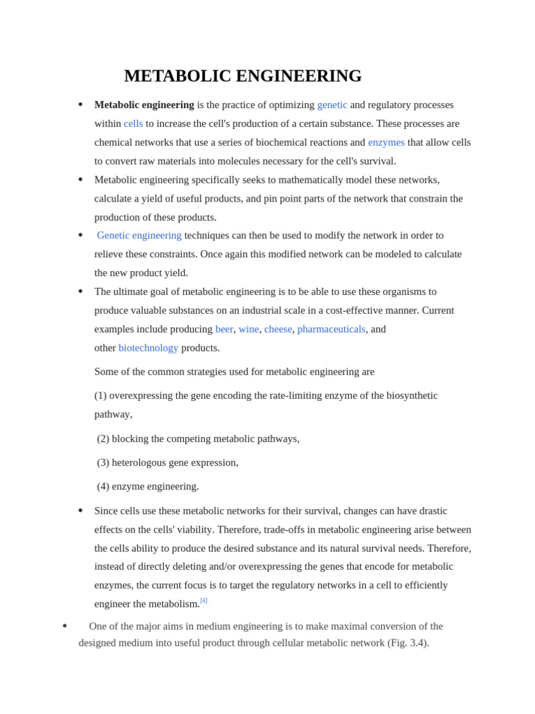 metabolic engineering | PDF