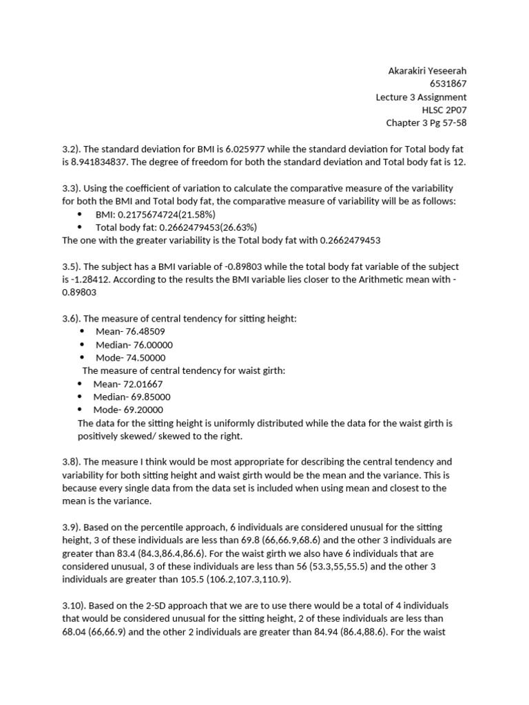 Lecture 2p07 Assignment | PDF