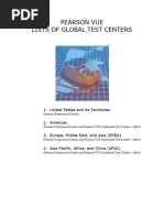 Pearson Test Centers Worldwide | PDF