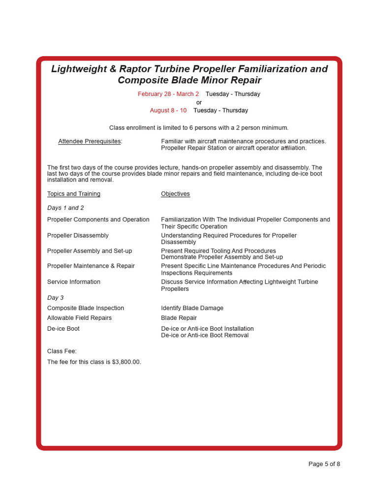 Composite Blade Minor Repair | PDF | Technology & Engineering