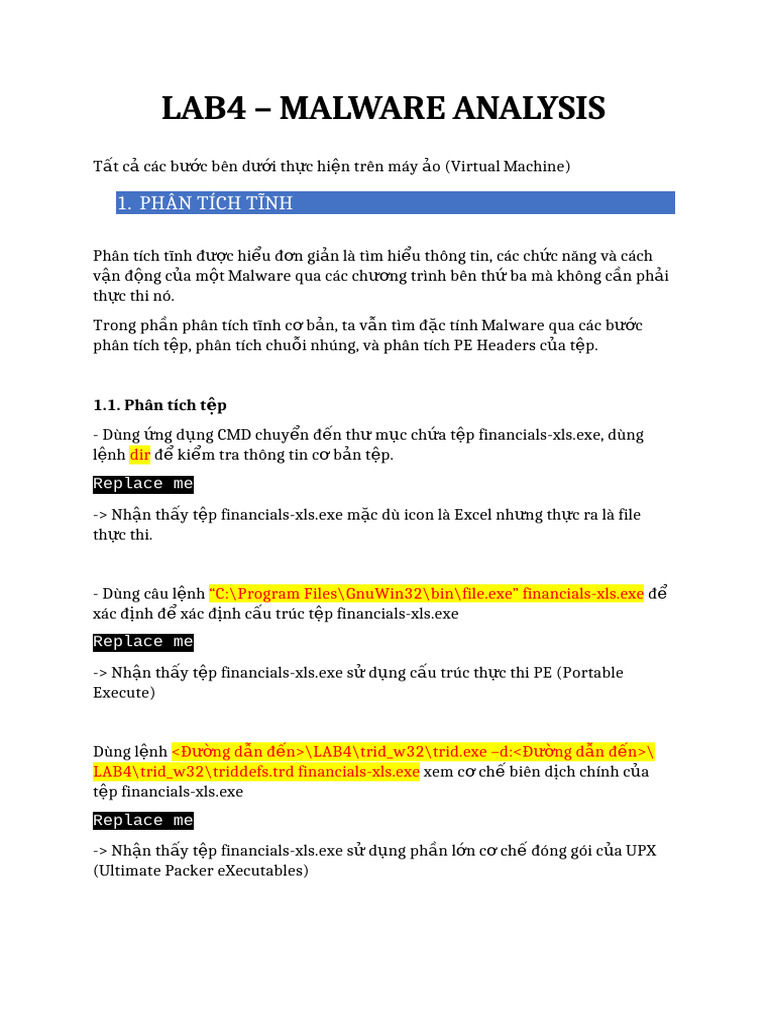 (ID) (NAME) - LAB4 Malware | PDF