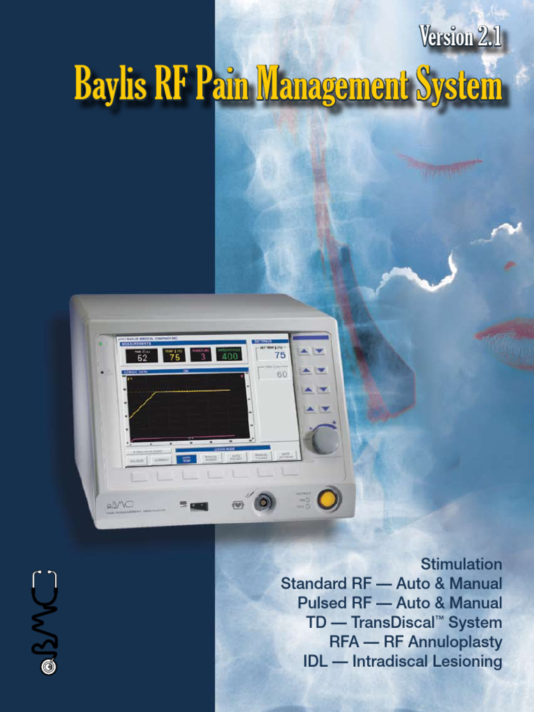 Kimberly Clark PMG 115 TD Baylis Medical RF System For Pain Management ...