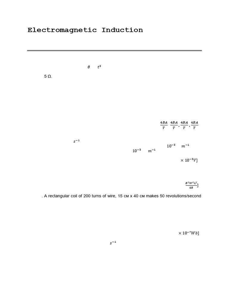 Electromagnetic Induction | PDF