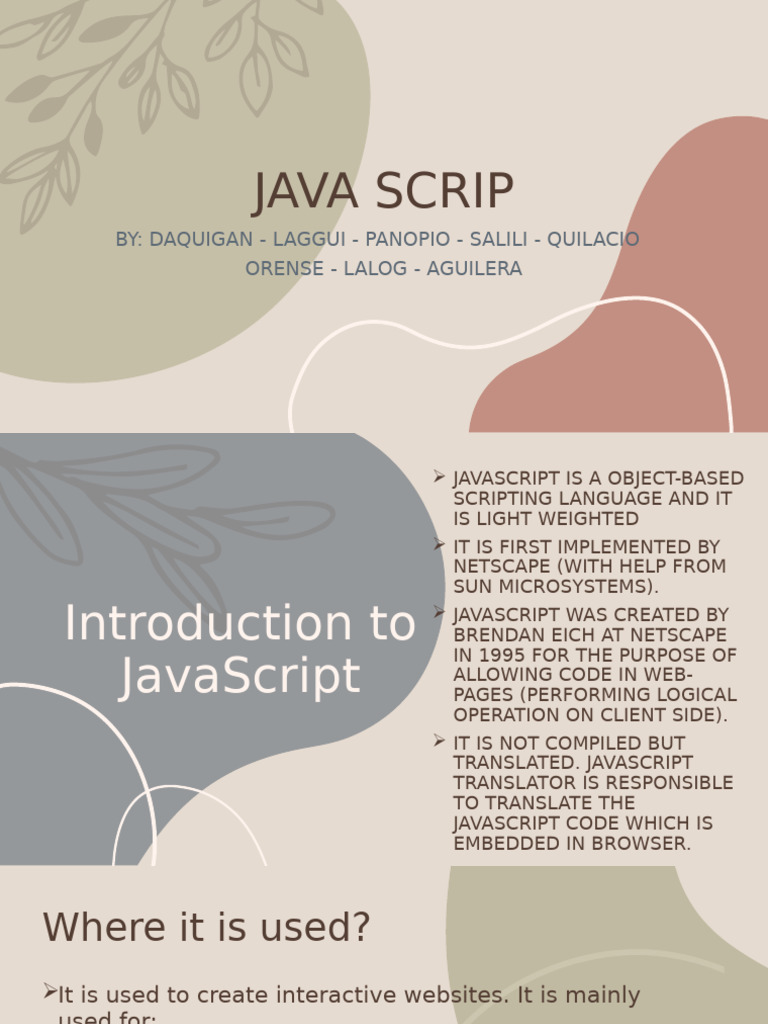 JAVA-SCRIP | PDF