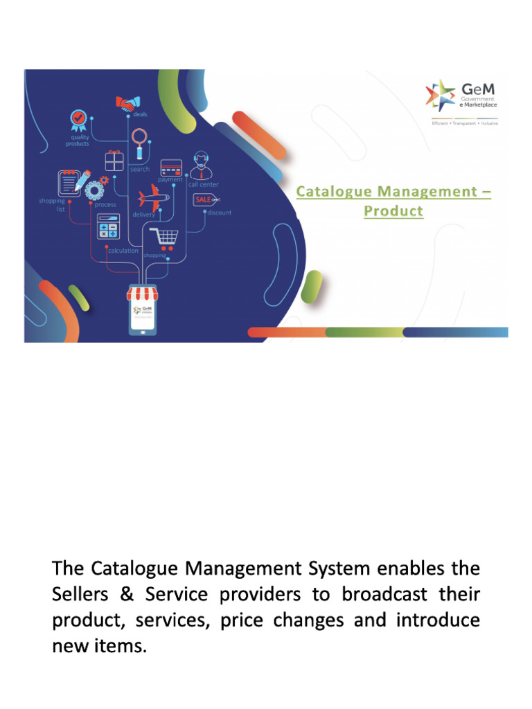 Catalogue Addition Procedure | PDF