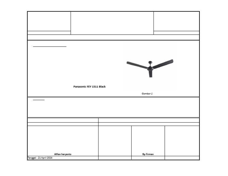 APPROVAL MATERIAL Ceiling Fan | PDF