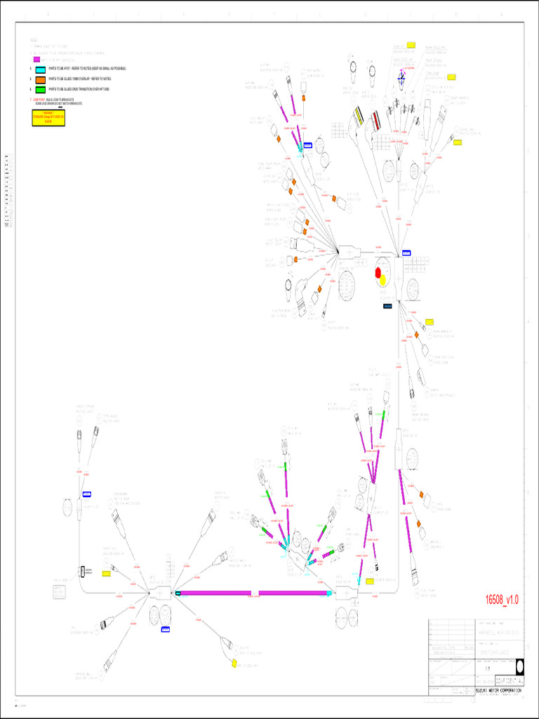 16508l - v1.0 - 36610xrj4e0 - Main Harness Layout | PDF