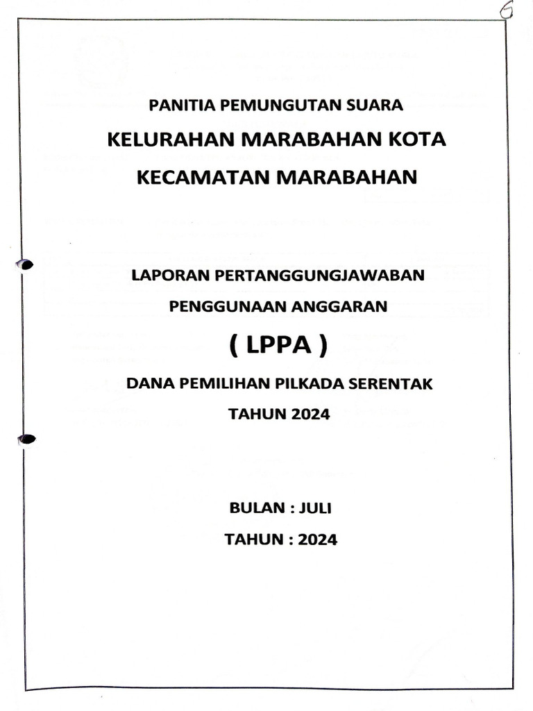 Lppa Juli Gubernur Markot 2024 | PDF