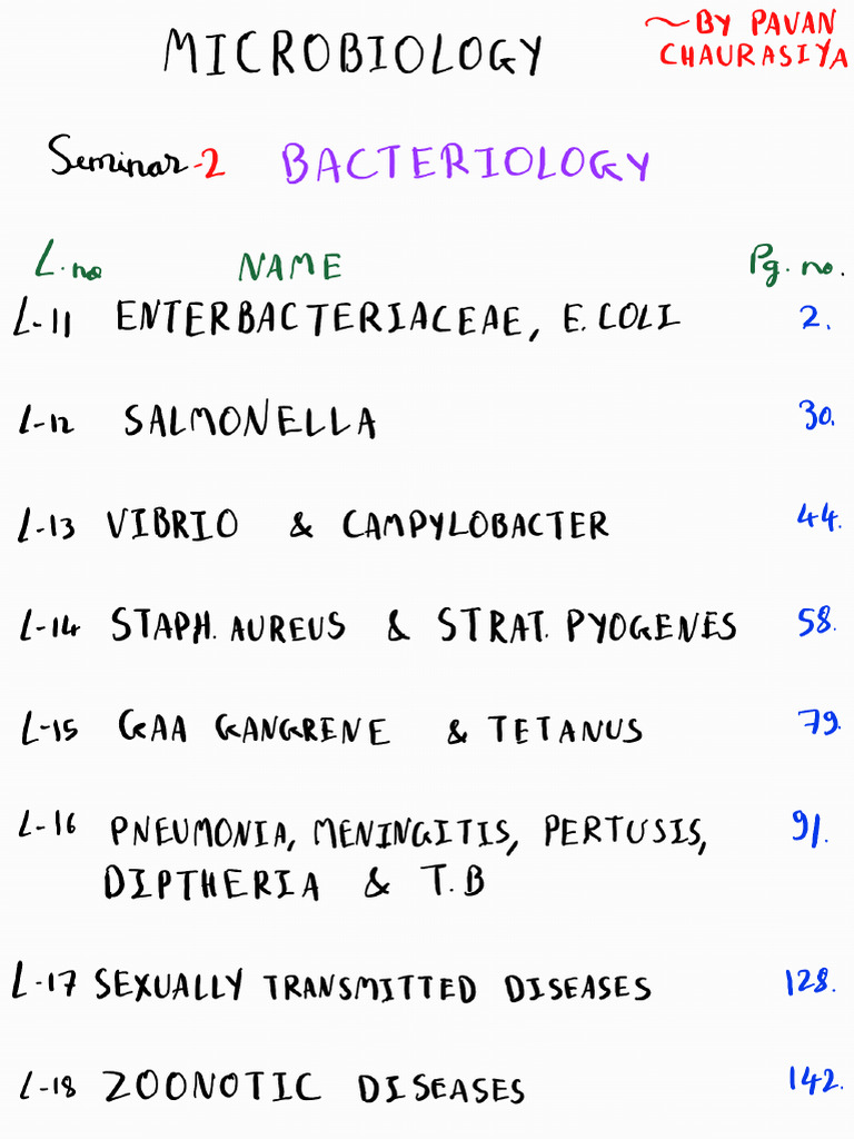 Bacteriology Notes | PDF