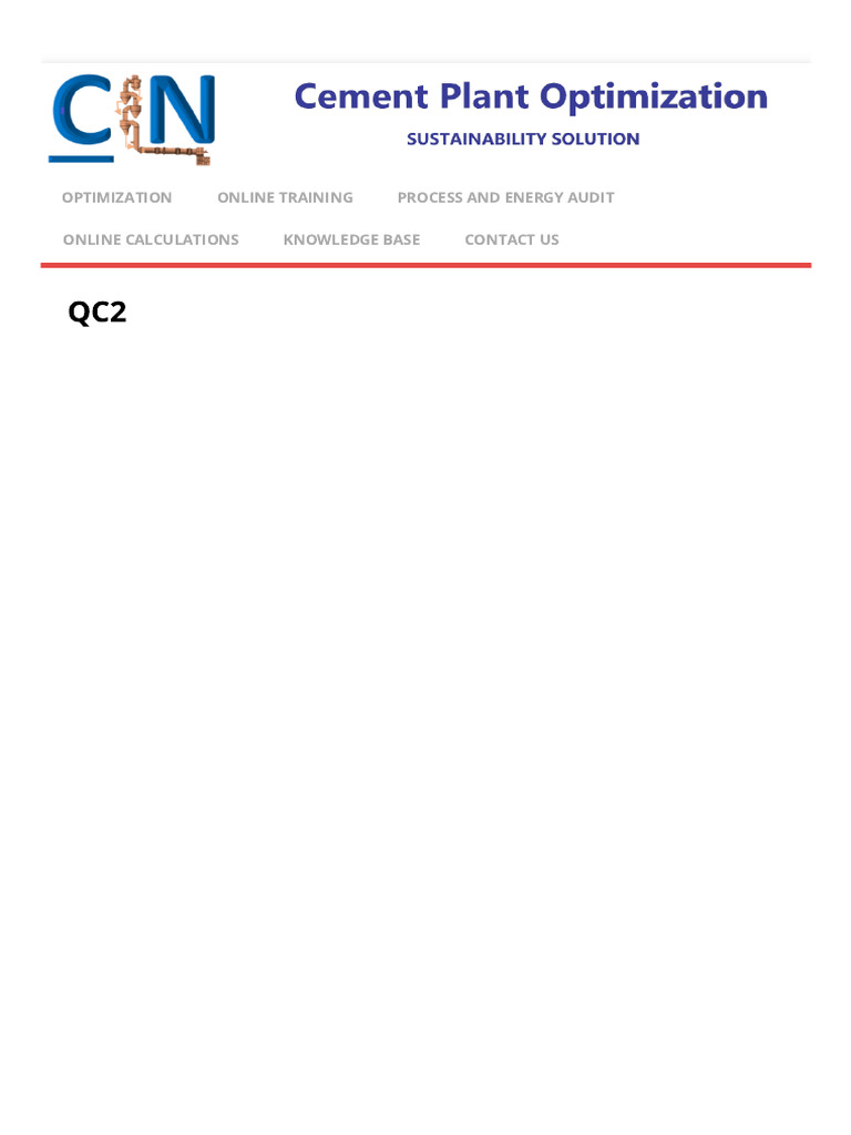 Clinker C3S, C2S, C3A, C4AF Calculations, Cement Quality, Burnability Index | PDF | Materials ...