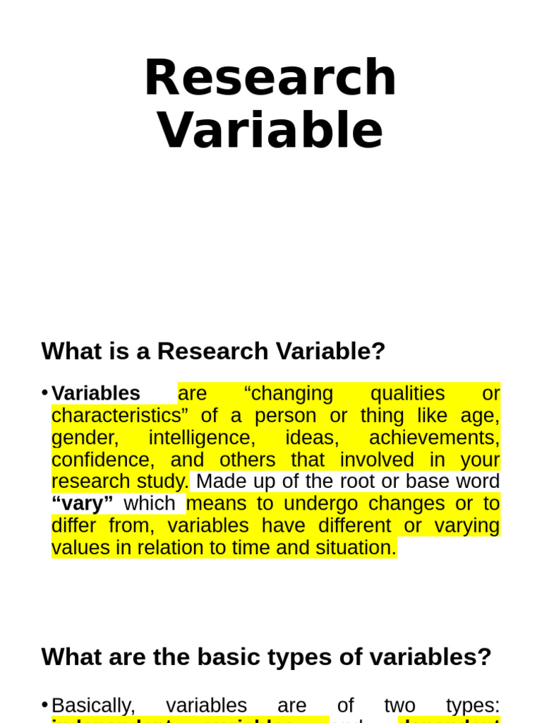 Research Variable | PDF