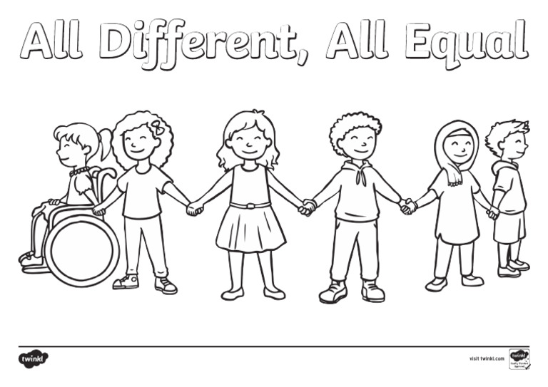T T 2566715 All Different All Equal Anti Bullying Week Colouring Page English | PDF