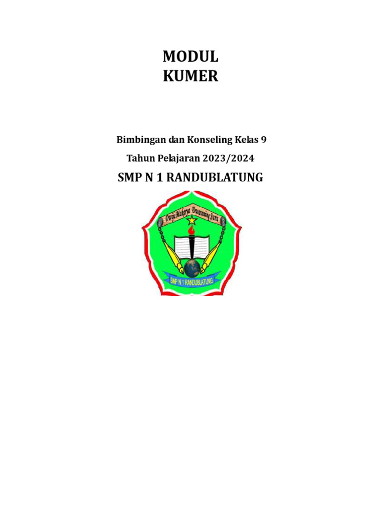 Modul Ajar BK Kls 7 ANIK H | PDF