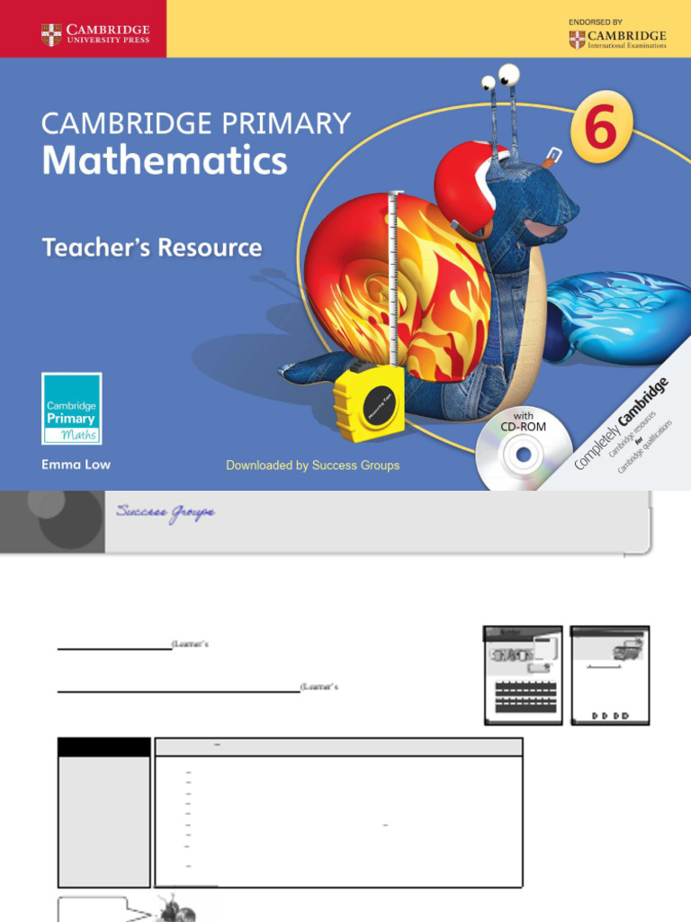 Cambridge Primary Math Teacher's Resource 6 | PDF