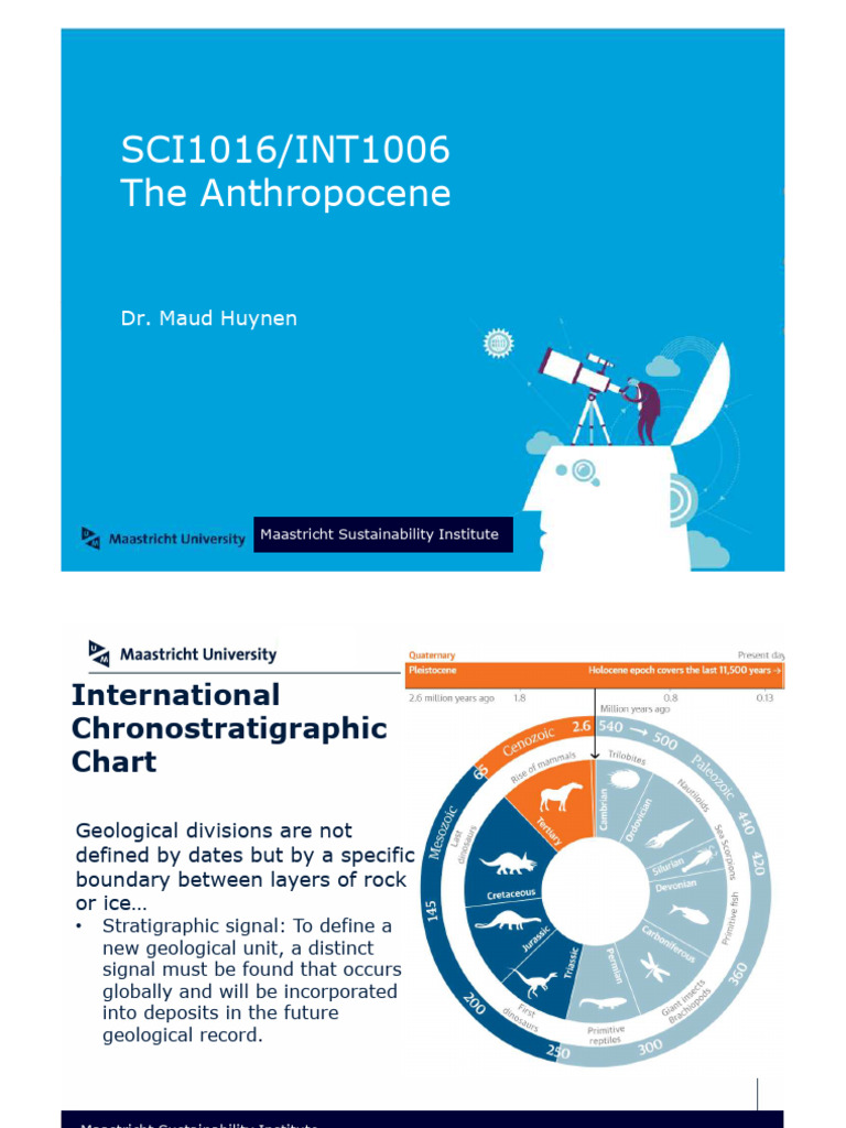 Anthropocene 2020-2021 (Lecture Huynen) | PDF