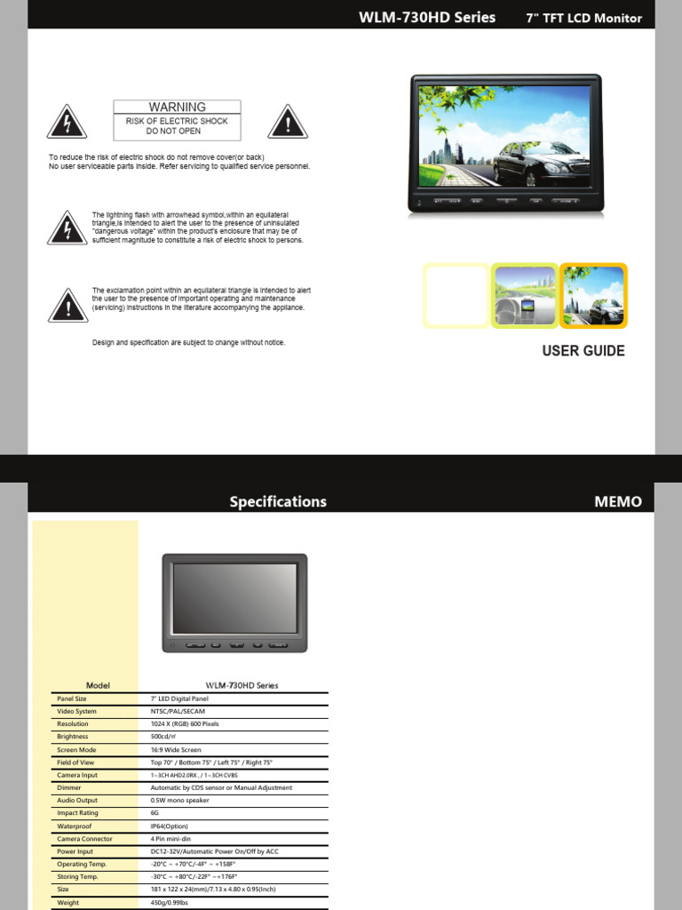 WLM-730HD Manual | PDF