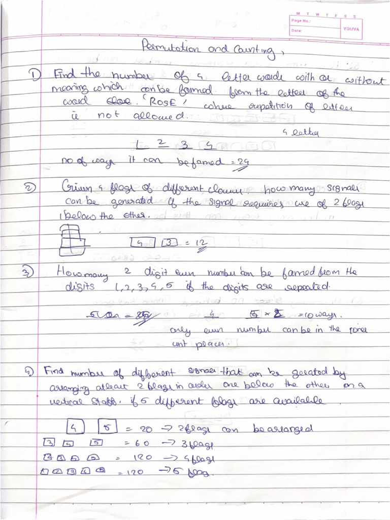 Permutation and Counting | PDF