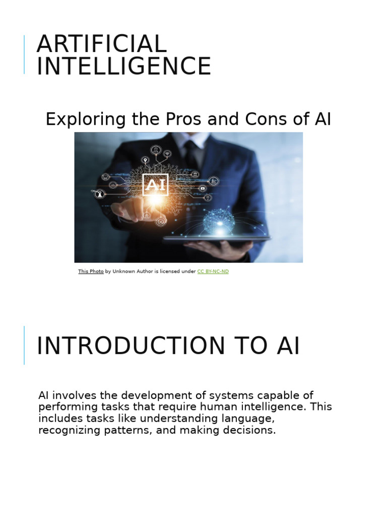 AI Pros and Cons Extended Presentation | PDF