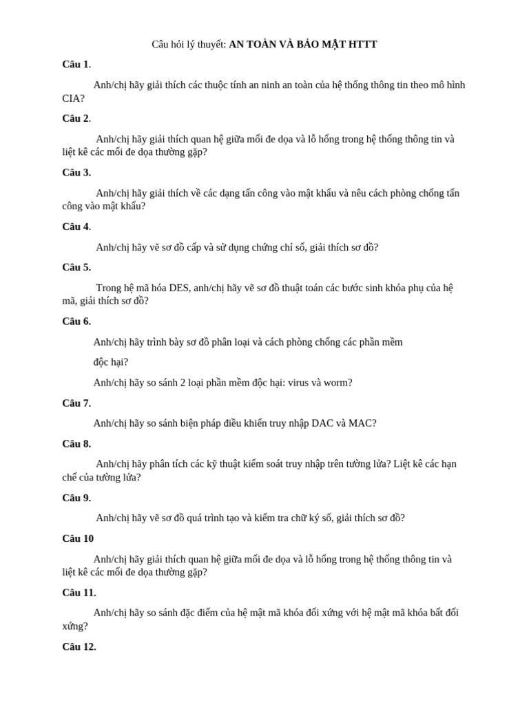 On Tap - Ly Thuyet | PDF