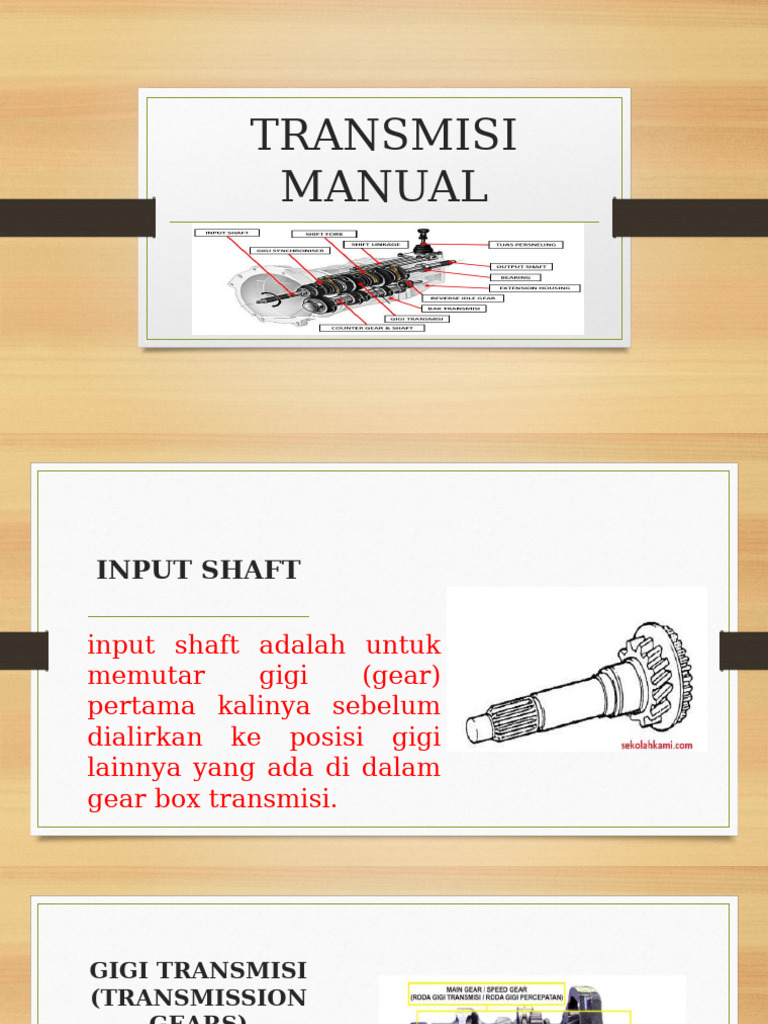 Komponen-Komponen Transmisi Manual | PDF