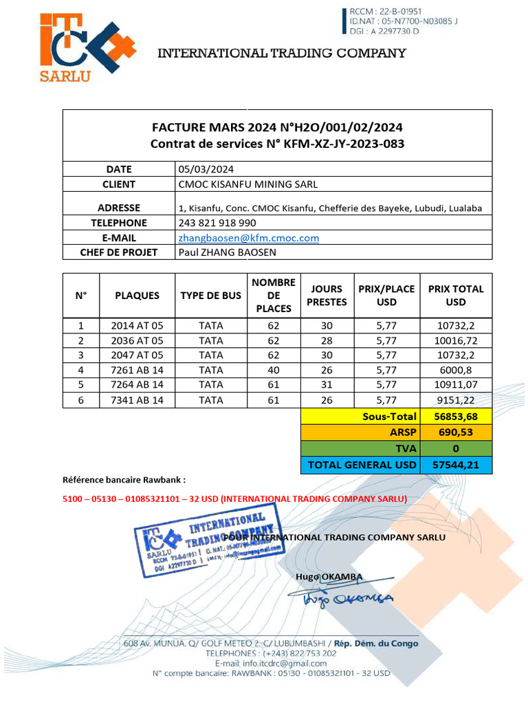 Facture KFM Mars 2024 new | PDF