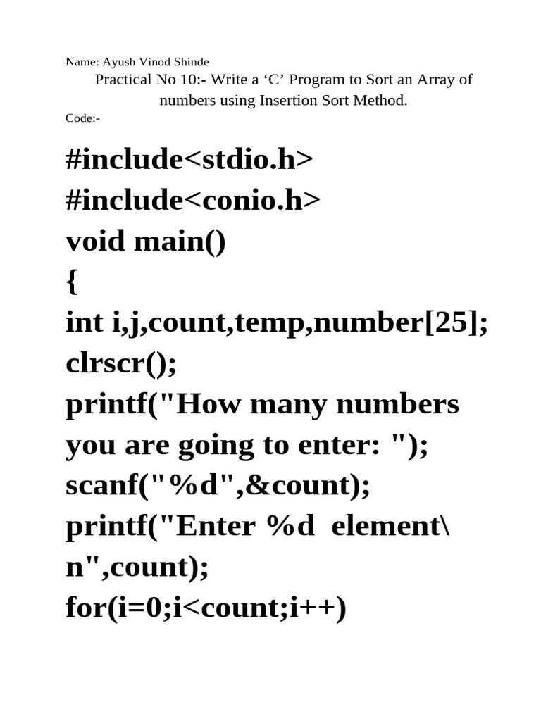 Practical No 10 | PDF