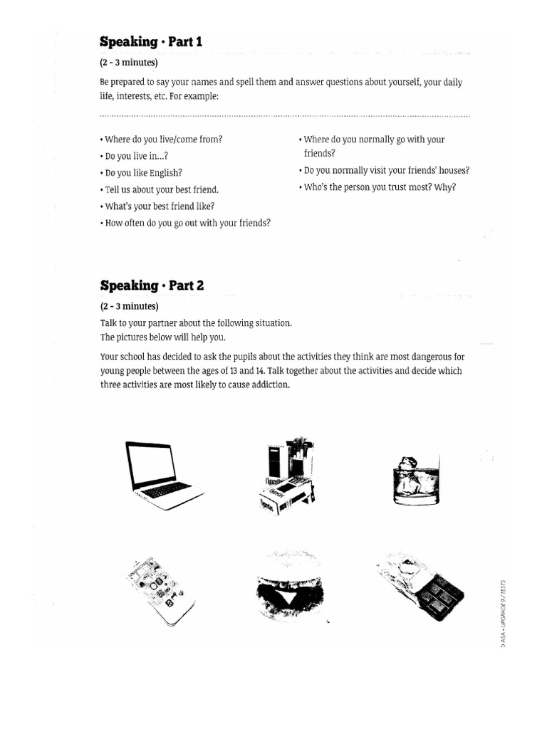 Speaking 1 | PDF
